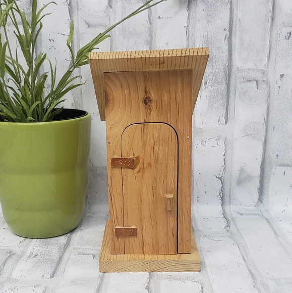 Hand Crafted | Bath | Miniature Wooden Cedar Outhouse | Poshmark